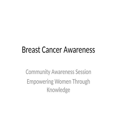 Breast_Cancer_Awareness.pptx October is pink | PPTX