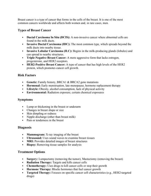 Breast Tumors and Breast cancer and prevention .pptx