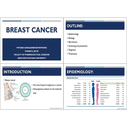 Molecular biology of breast cancer and | PPTX