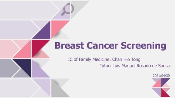 Breast cancer screening | PPT