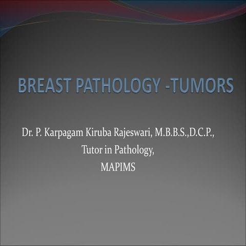 Breast carcinoma pathology | PPT