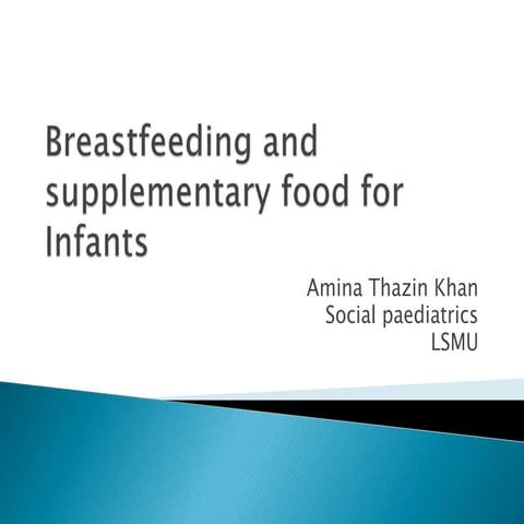 INFANT AND YOUNG CHILD FEEDING ppt | PPTX