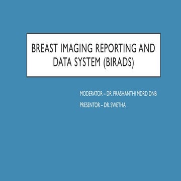 BIRADS, Breast Ultrasound, mamography | PPTX