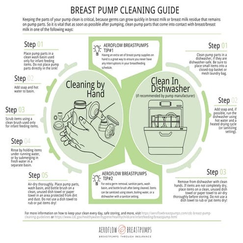 CDC Guidelines for Breast Pump Cleaning | PDF