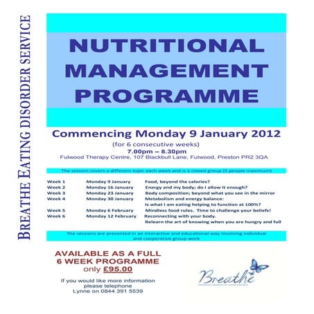 Breathe nutritional management programme flyer | PDF