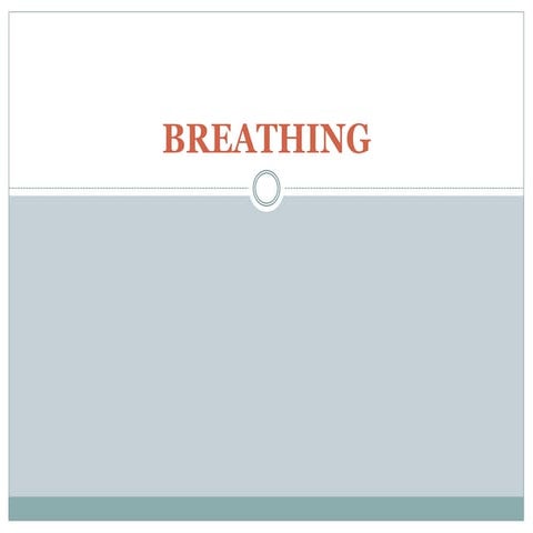 Breathing exercise | PPTX