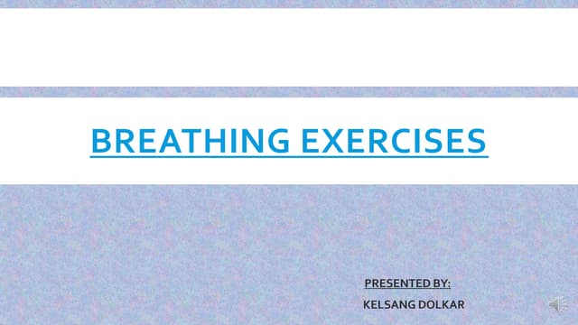 Chest mobilization exercises, Butterfly Technique | PPTX