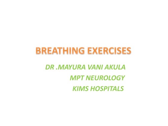 Deep breathing exercises ppt | PPTX