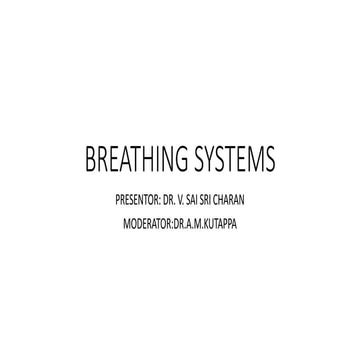 Mapleson breathing systems | PPTX