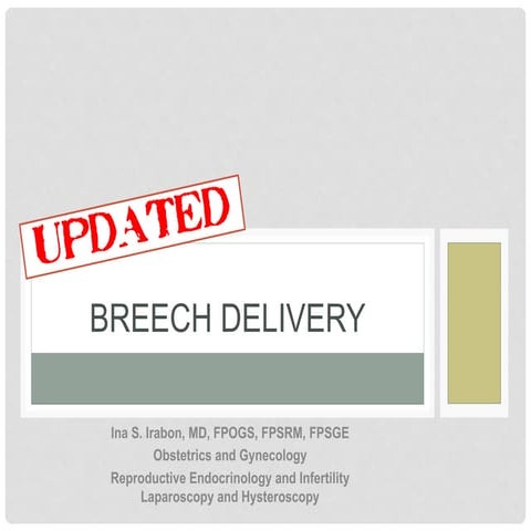 Steps in Partial & Complete Breech Delviery | PPT