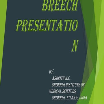 Breech presentation | PPTX