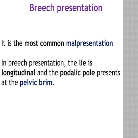 Breech mech of labour | PPTX