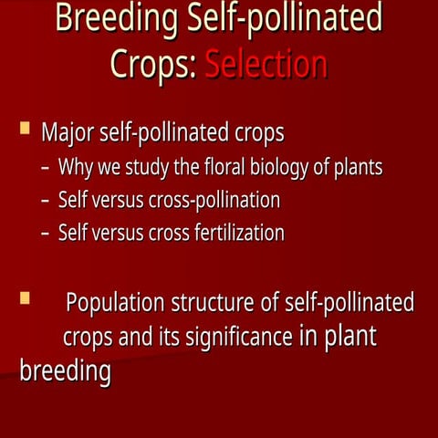 Breeding methods PLPB513.ppt Different crop breeding methods | PPT