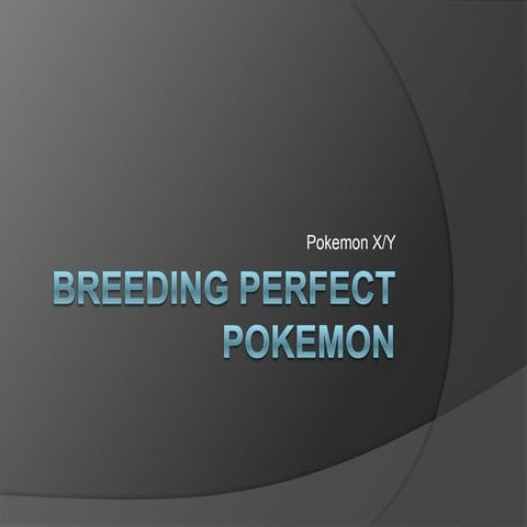 Breeding perfect pokemon | PPT