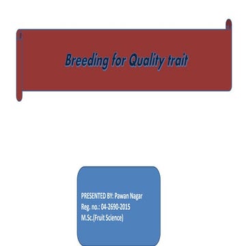 Breeding project s | PPTX