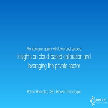 Monitoring air quality with lower-cost sensors: Insights on cloud-based ...