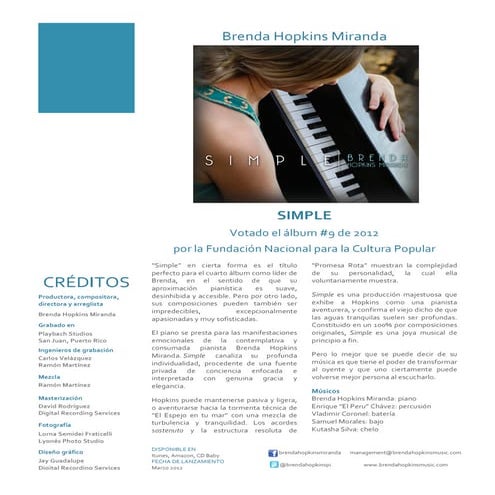 Brenda Hopkins Miranda - Biography | PDF