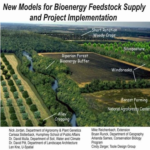 New Models for Bioenergy Feedstock Supply and Project Implementation | PPT