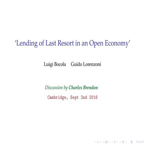 Jeromin Zettelmeyer's Comments - Discussion Panel | PDF
