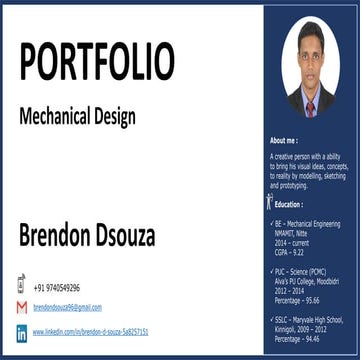 Mechanical design engineer portfolio