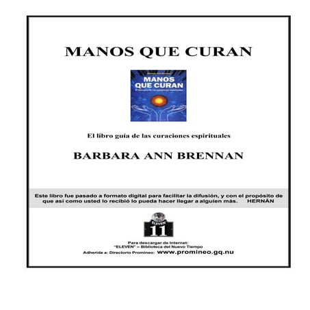 Brennan Barbara Ann Manos Que Curan Pdf | PDF