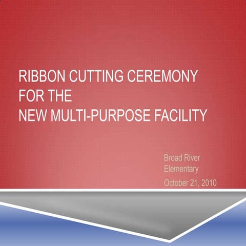 Bres ribbon cutting ceremony | PPTX