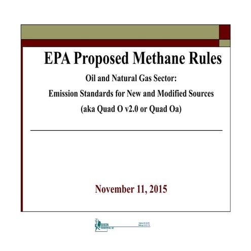 Quad Oa (EPA Methane Rule): Oil and Natural Gas Sector | PDF | Indoor ...