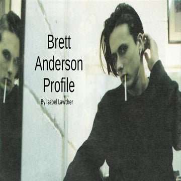 Brett Anderson profile | PPT