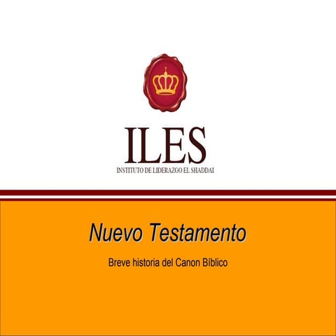 Breve Historia Del Cannon Biblico | PPT