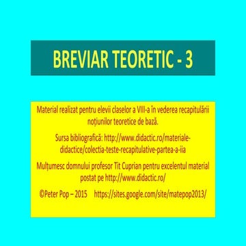 Breviar teoretic 3 | PPT