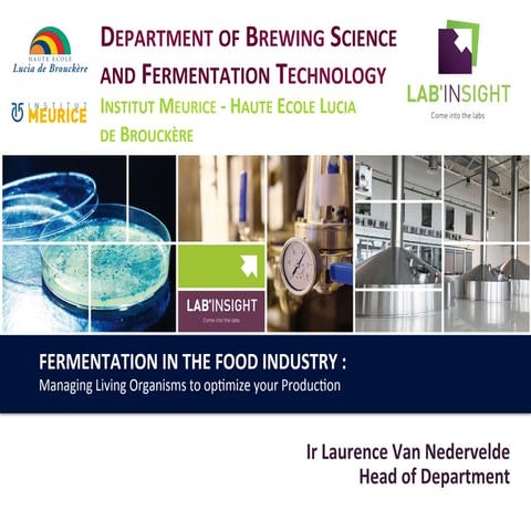 Brewing and fermentation technology - Institut Meurice | PDF