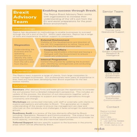 Brexit, product summary, 170222 | PDF