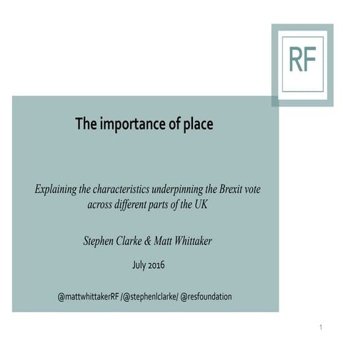 The importance of place | PPT