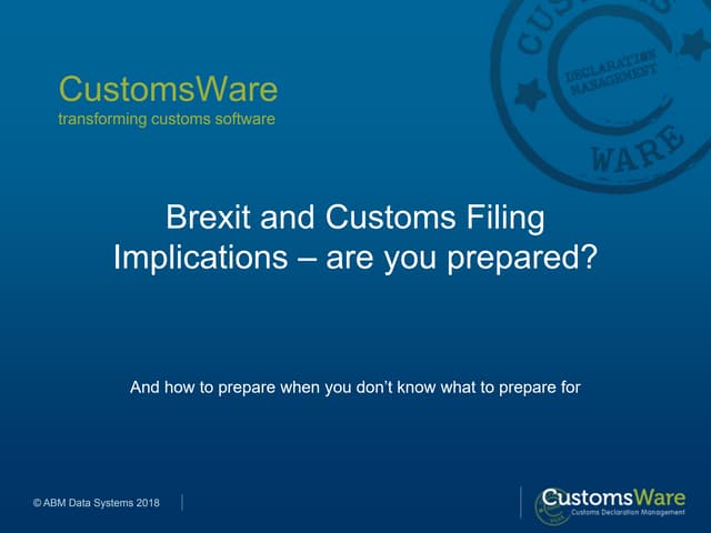 BDO Brexit flyer | PDF