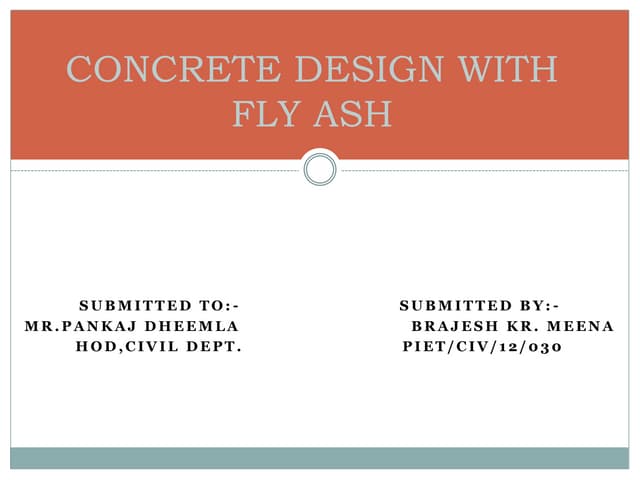 Fly ash disposal | PPT