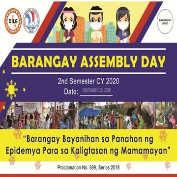 Brgy. assembly-tarpaulin | PPTX