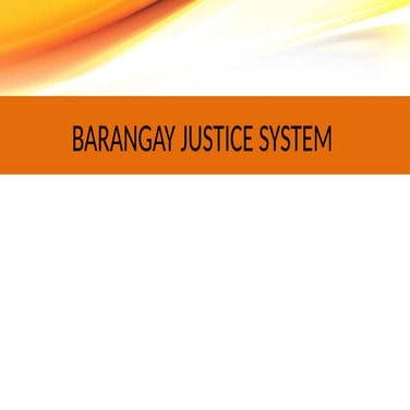 Katarungang Pambarangay IRR | PPTX