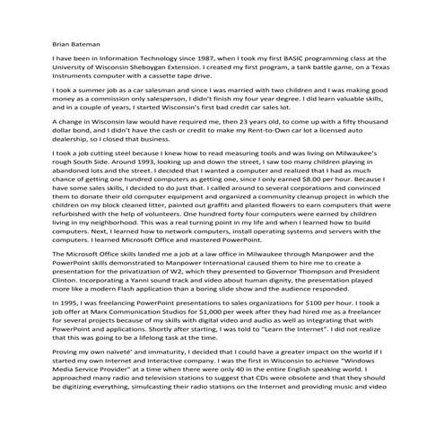 RESUME OF ALAN JAMES SEAMAN | DOCX