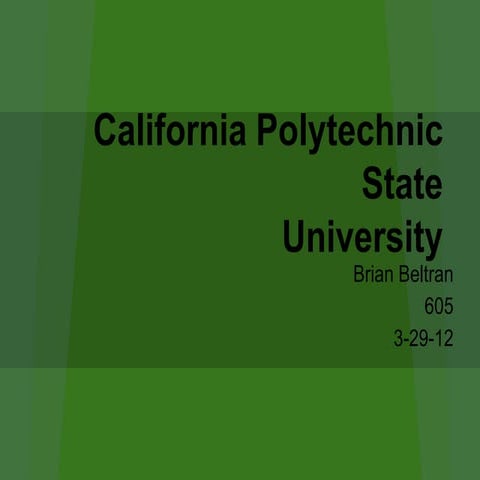 Brian.beltran.cal poly | PPTX