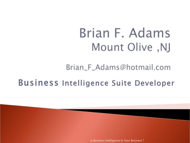 Brian Adams Ppt