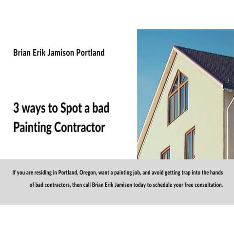 Brian Erik Jamison Portland Drywall Contractor | PPTX