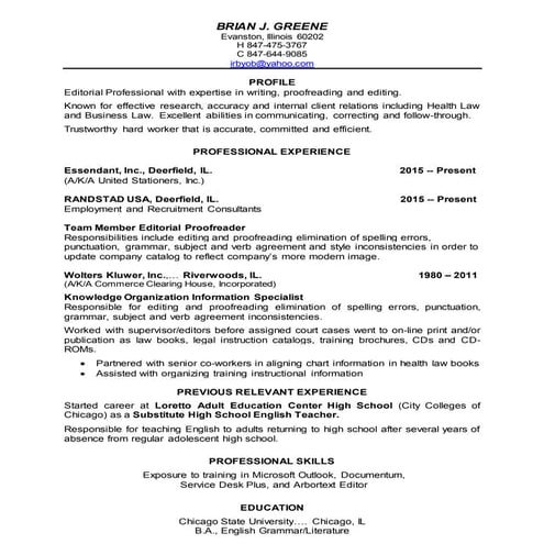 Brian greene resume | DOCX