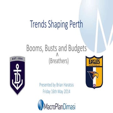 Trends Shaping Perth: Boom, Busts and Budgets | PPT