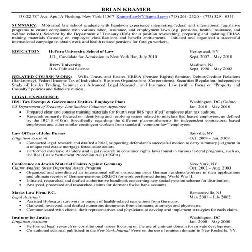 Brian Kramer Resume June 28 | PDF