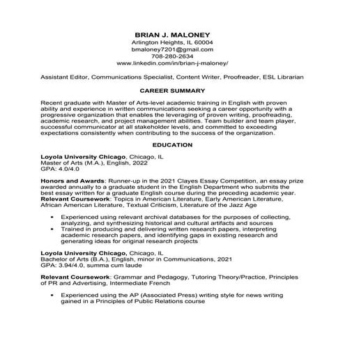 Brian Maloney | February 2025 Resume .doc