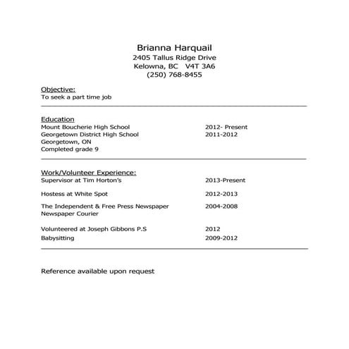 Brianna resume | DOCX