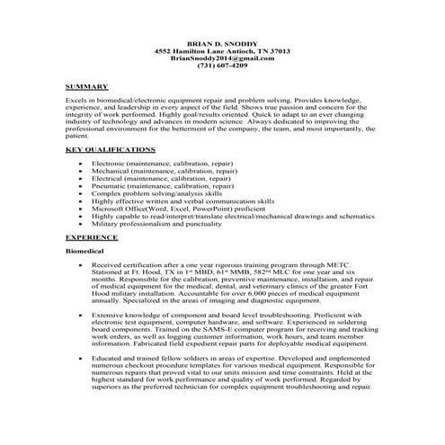 Brian snoddy2016resume | PDF