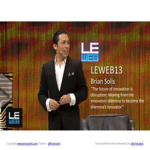 Brian Solis leweb13 | PPT
