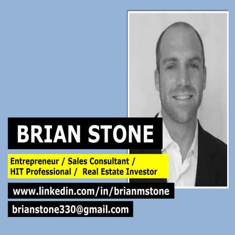 Brian Stone - Visual Resume | PPTX