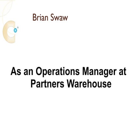 Brian swaw | PPT